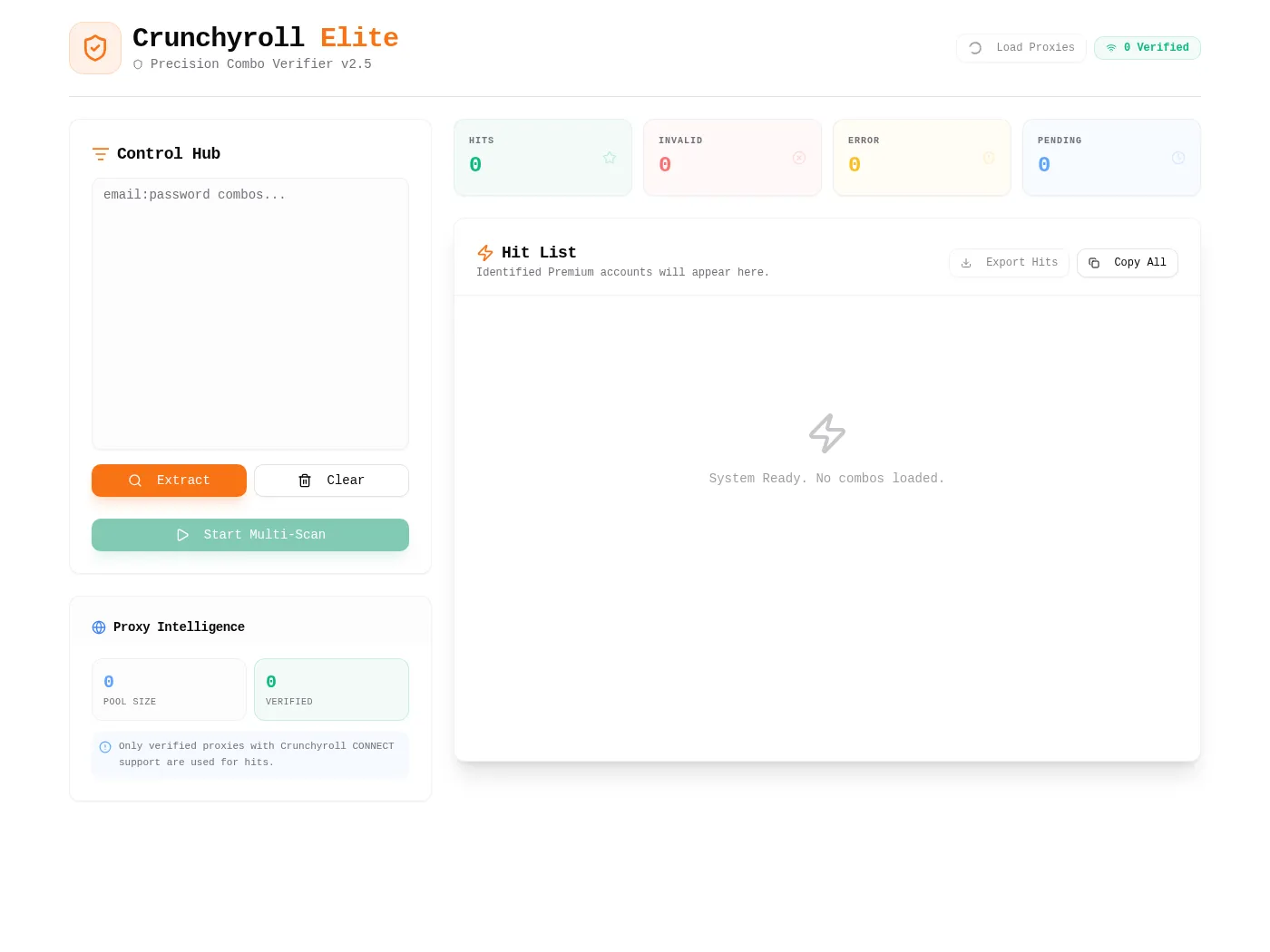Crunchyroll Credential Checker (Remix)