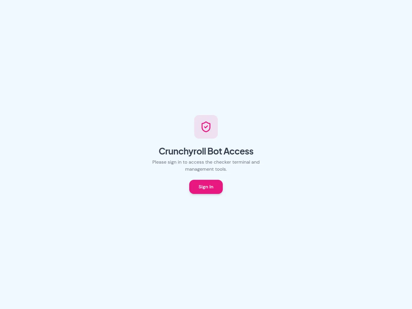 Crunchyroll Checker Bot