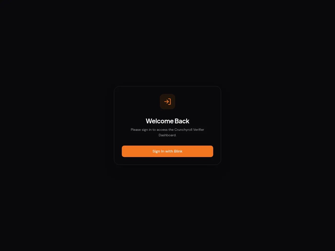 Crunchyroll Verifier Dashboard