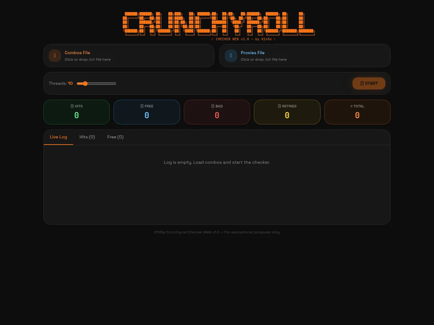 Crunchyroll Checker Web