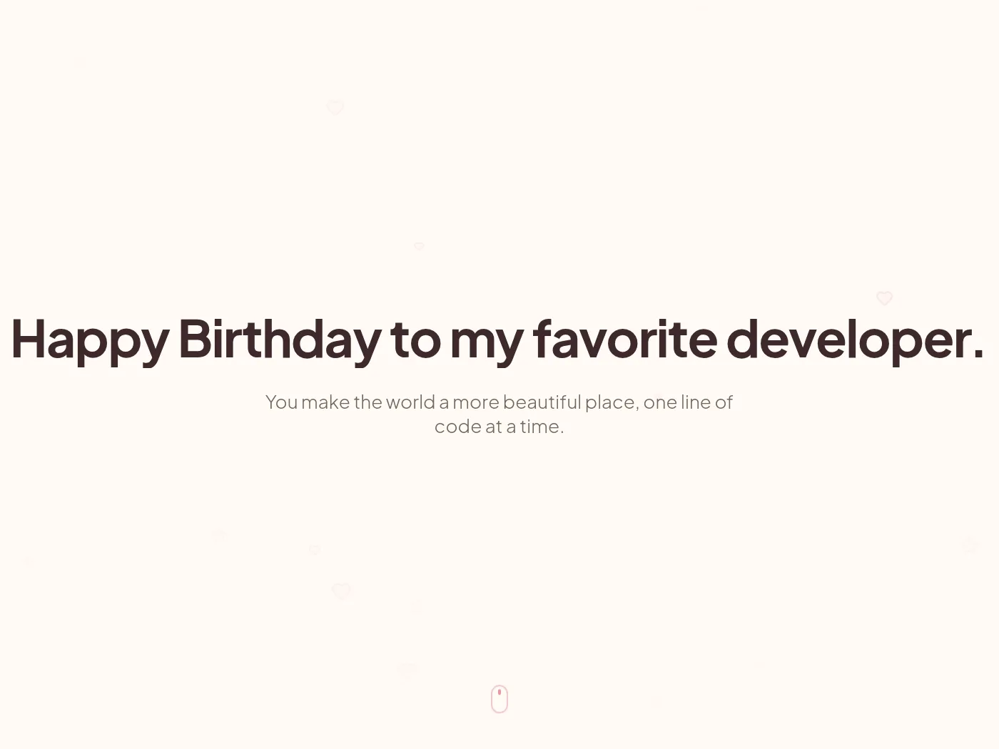 Birthday Crush Web App