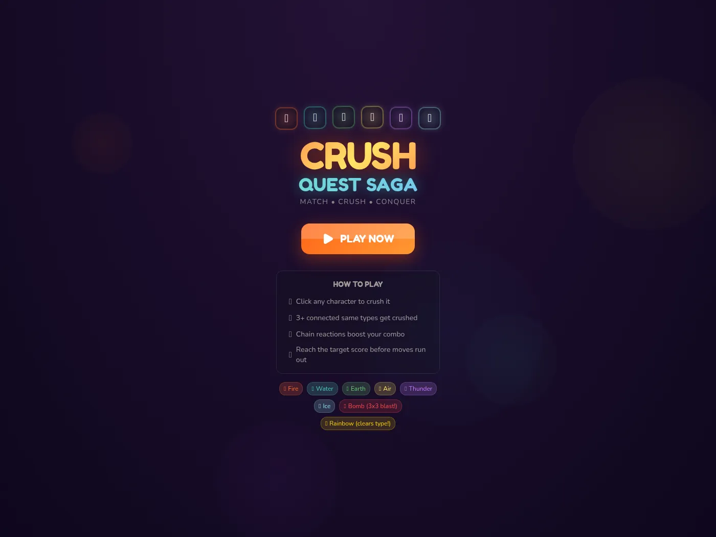 Crush Quest Saga