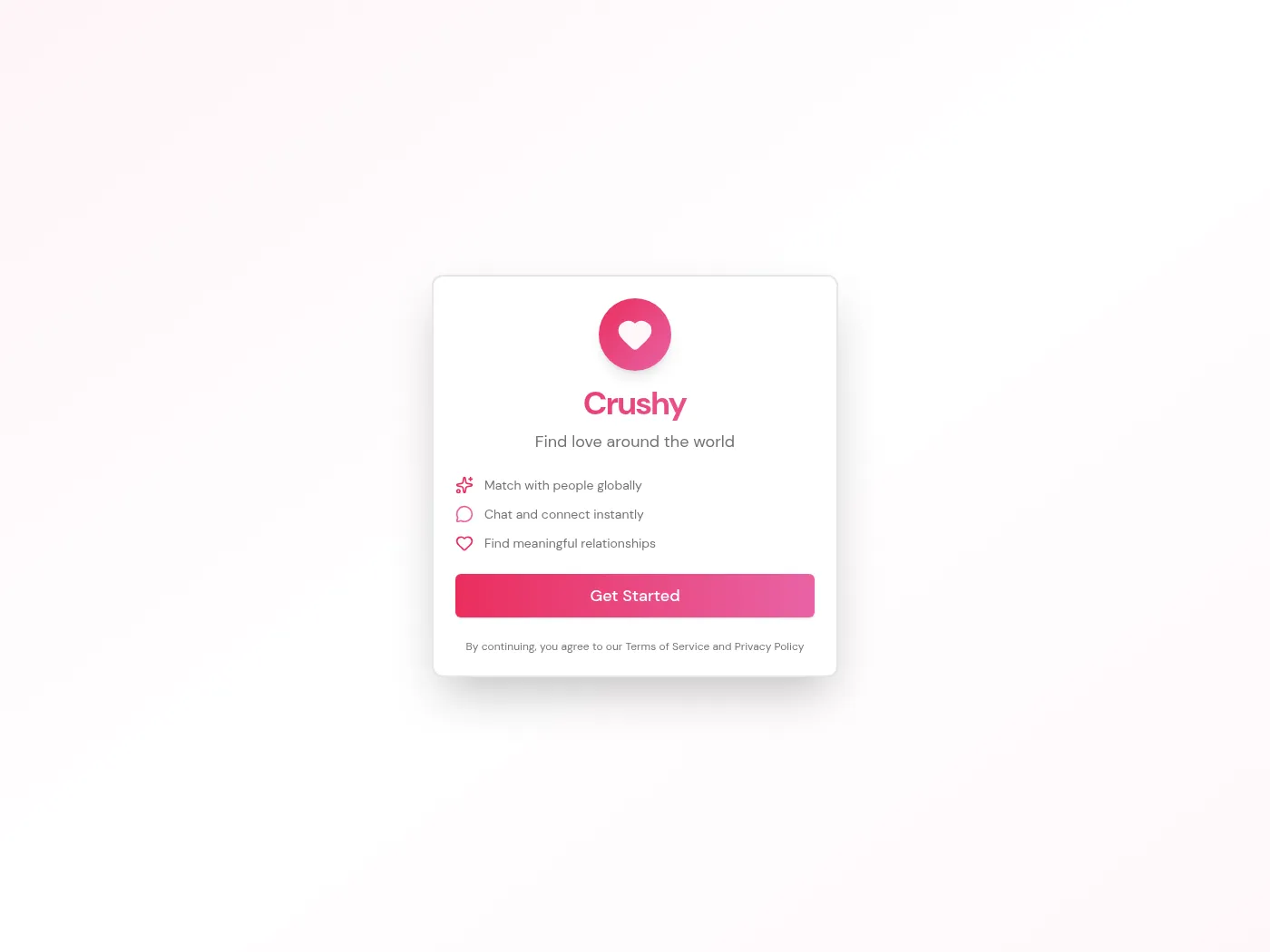 Crushy Dating App