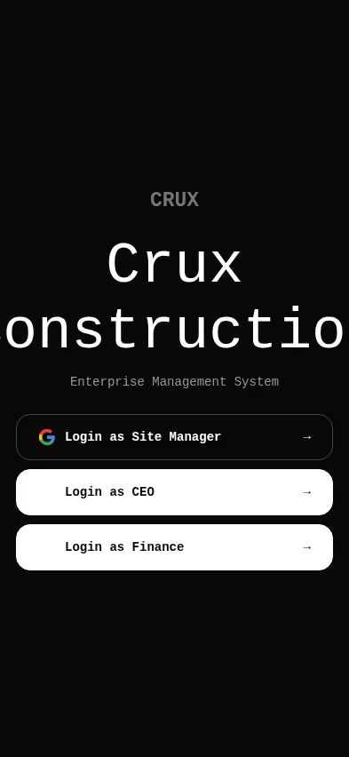 Crux Construction Manager