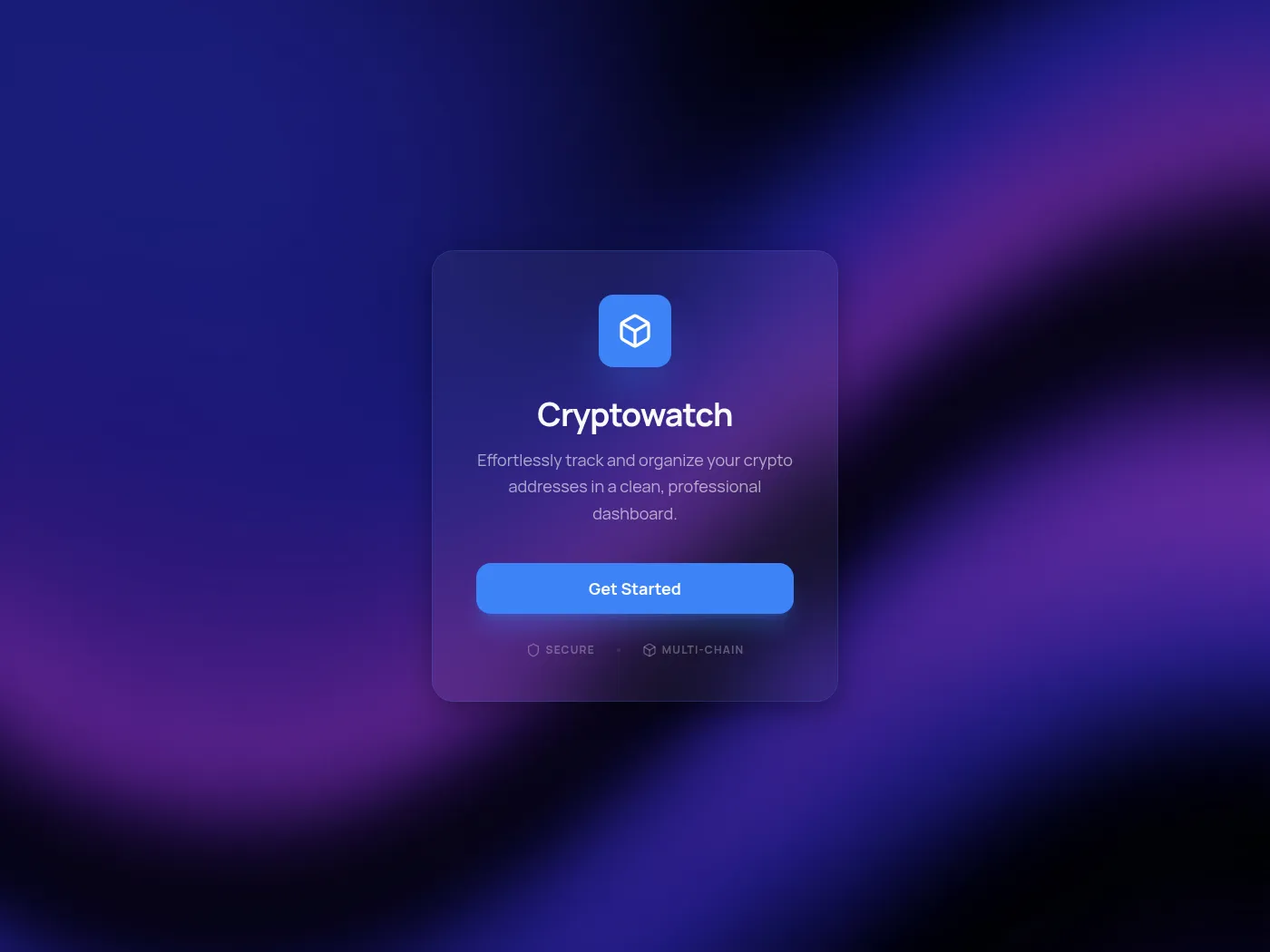 Cryptowatch Dashboard