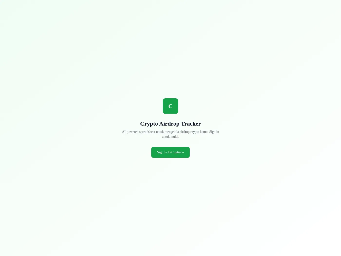 Crypto Airdrop Sheet