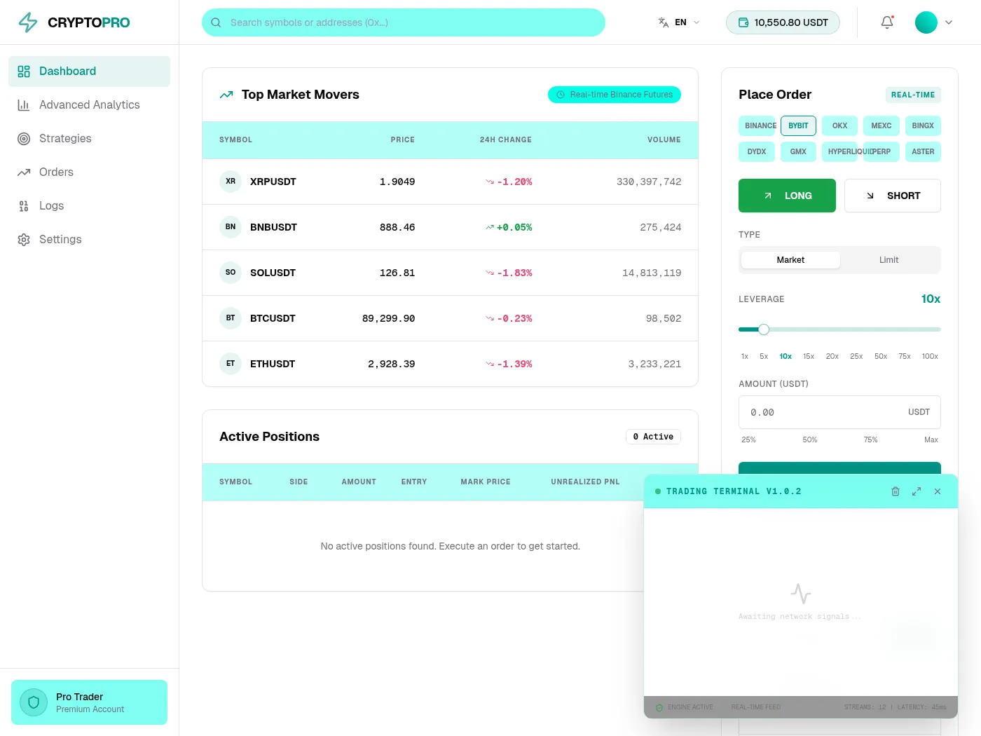 CryptoAnalyzer Pro Rebuild