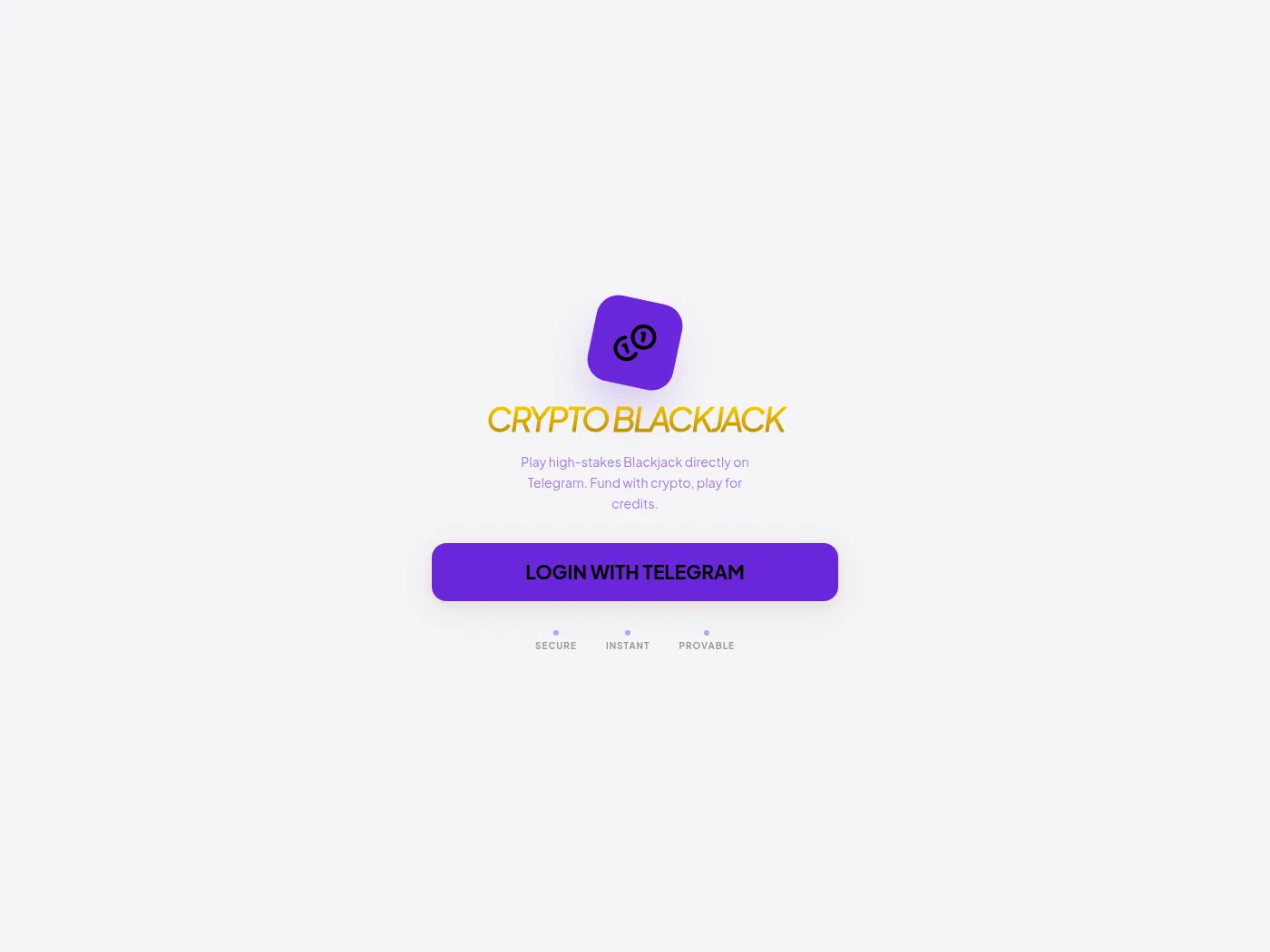 Crypto Blackjack Bot