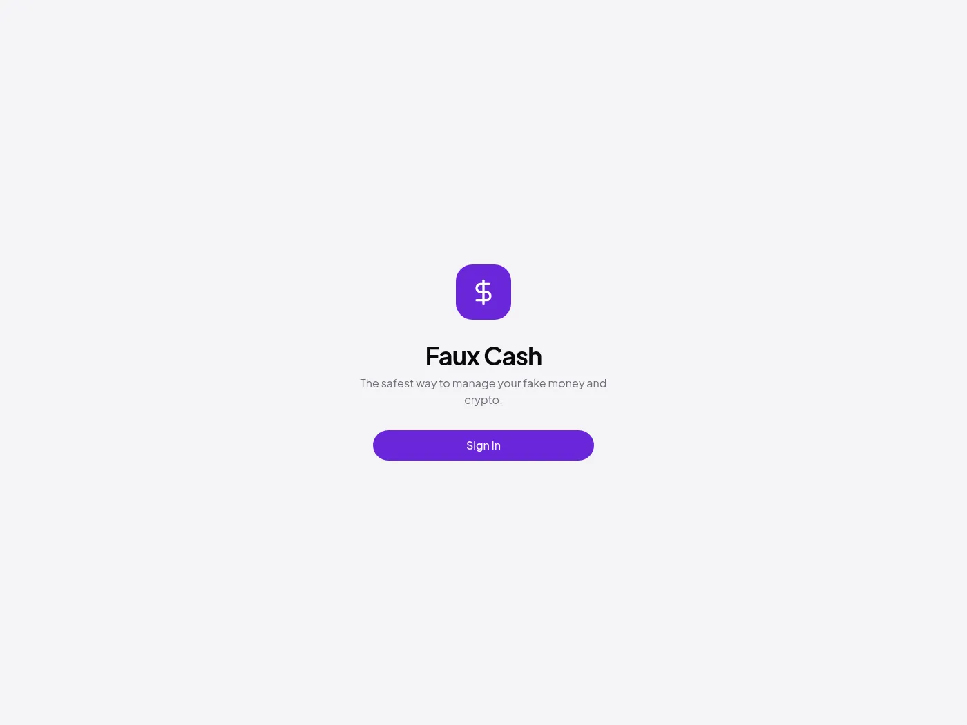 Faux Cash Crypto Web