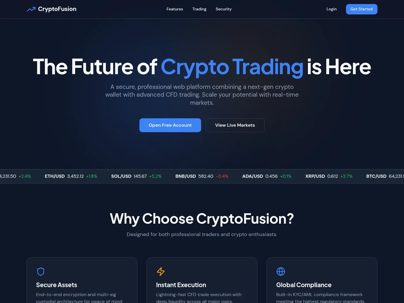 CryptoFusion Platform