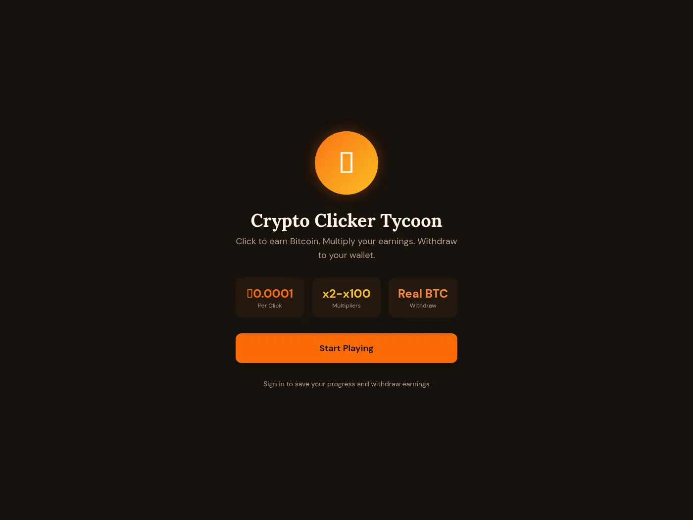 Crypto Clicker Tycoon