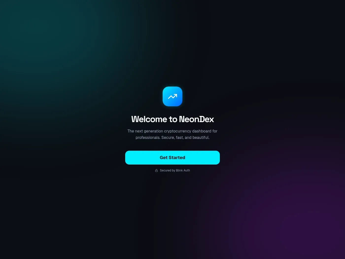 Neon Crypto Dashboard
