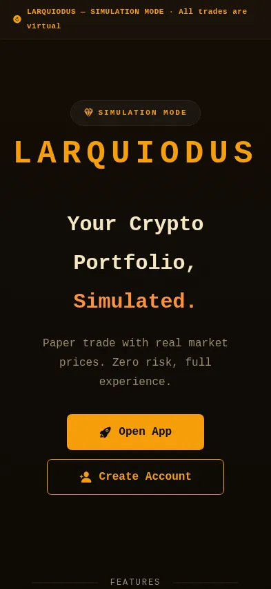 Larquiodus Crypto Simulator