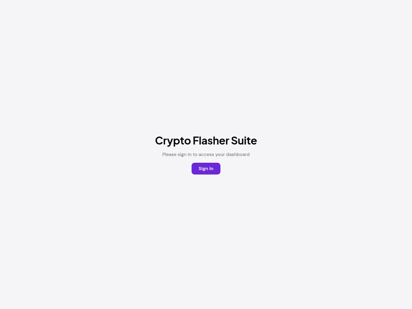 Crypto Flasher Suite