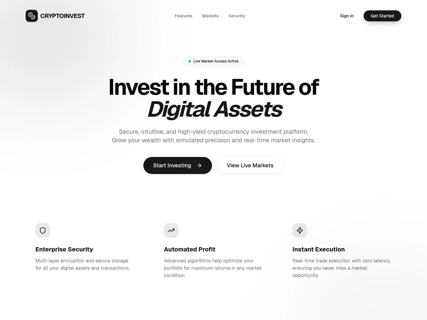 CryptoInvest Portal