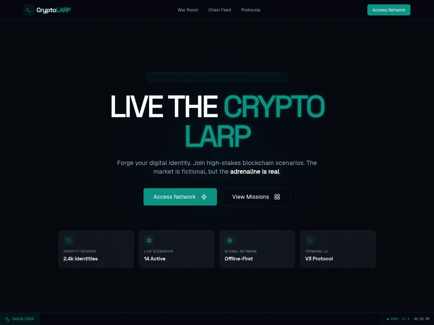 CryptoLARP Hub