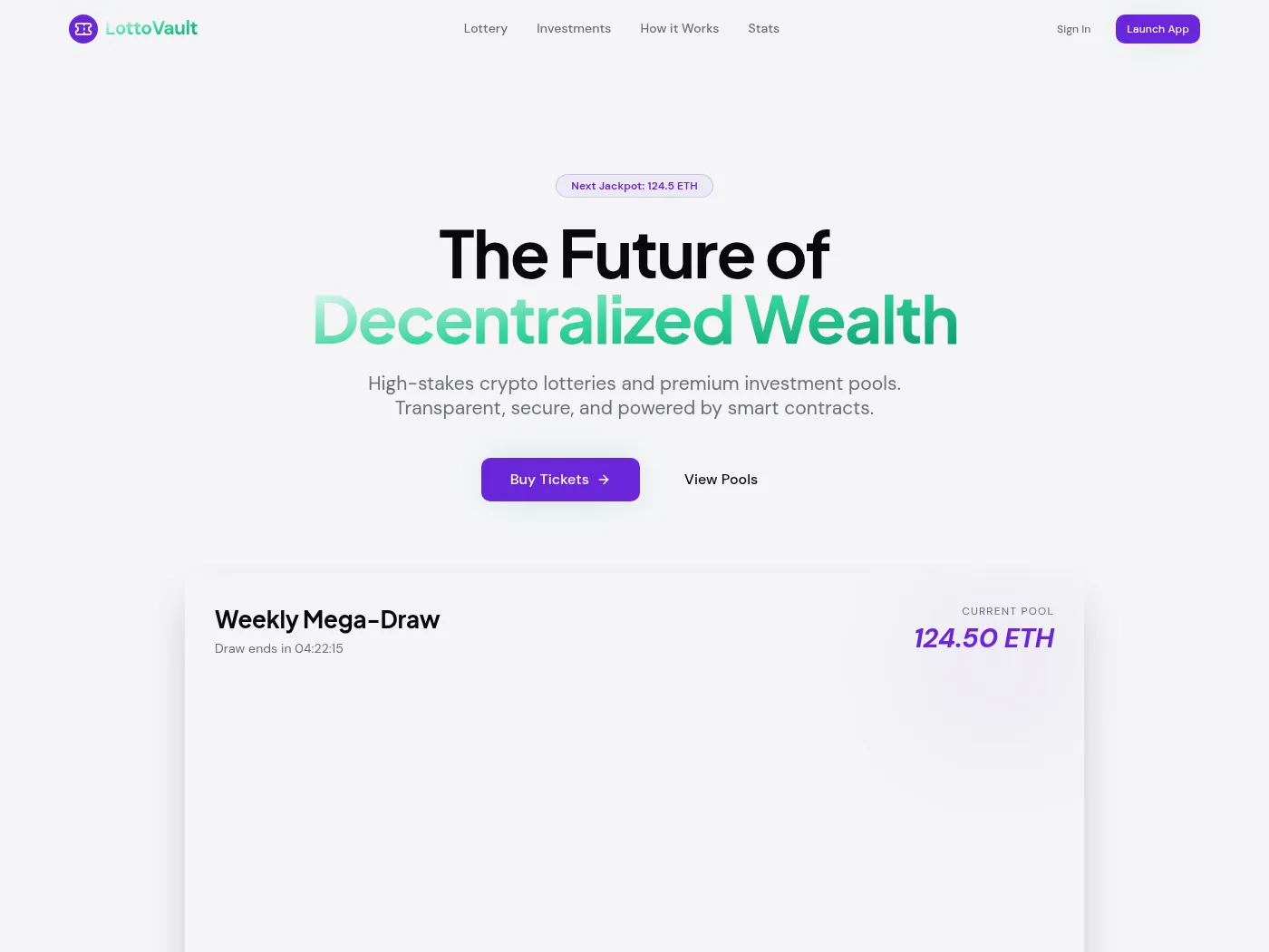 Crypto Lotto & Invest Hub