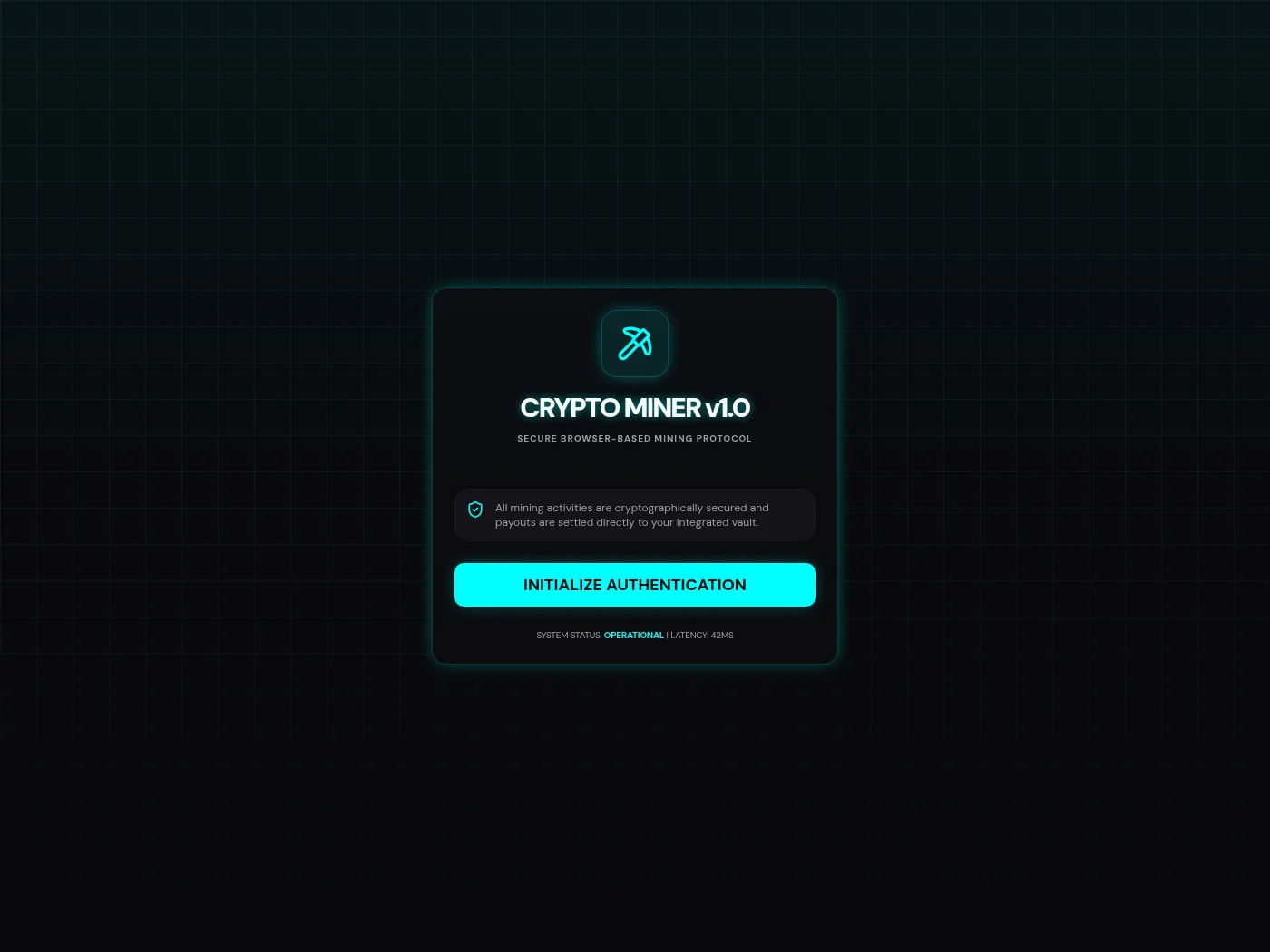 CryptoMiner Web App