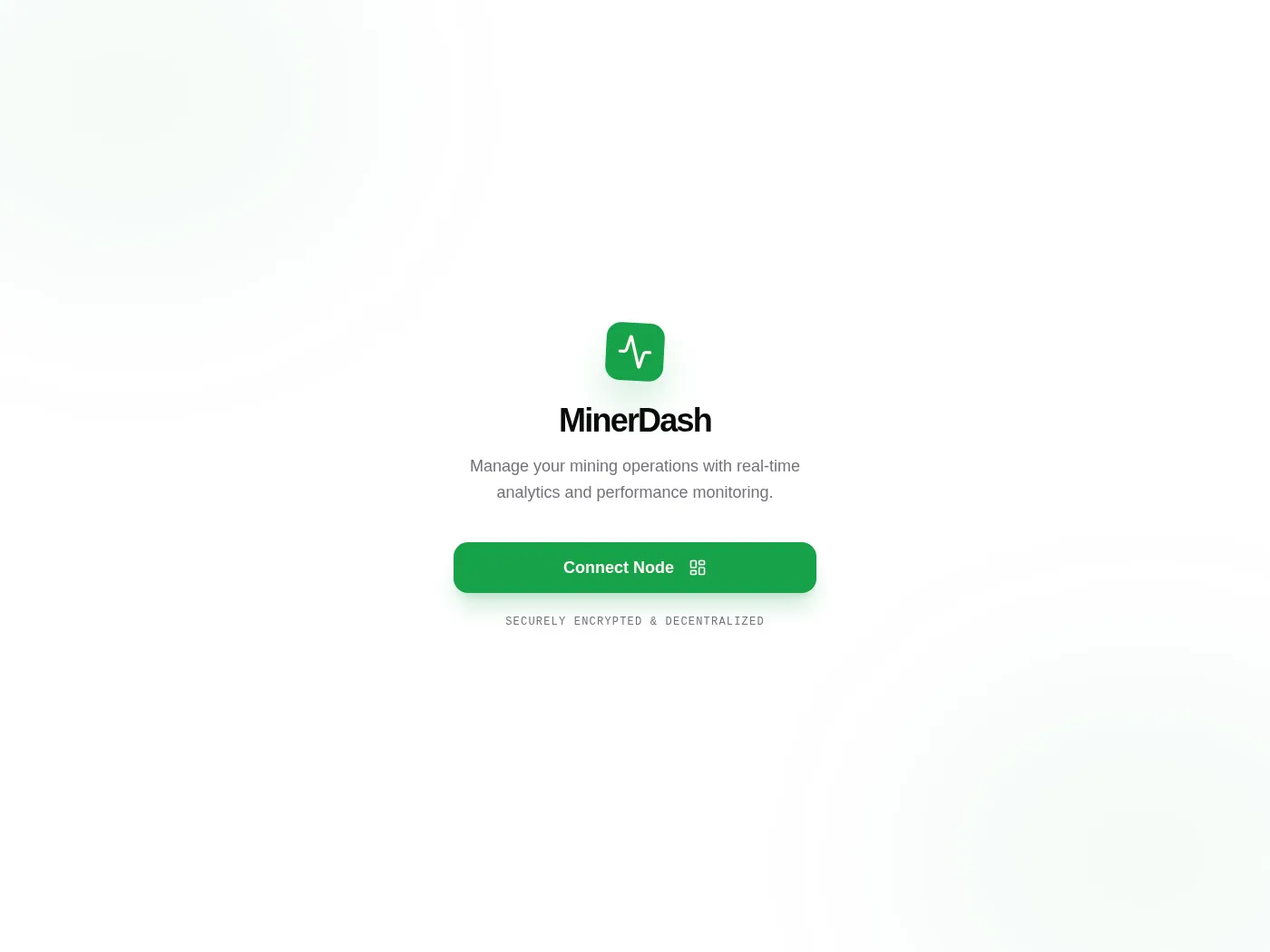 Crypto Miner Dashboard