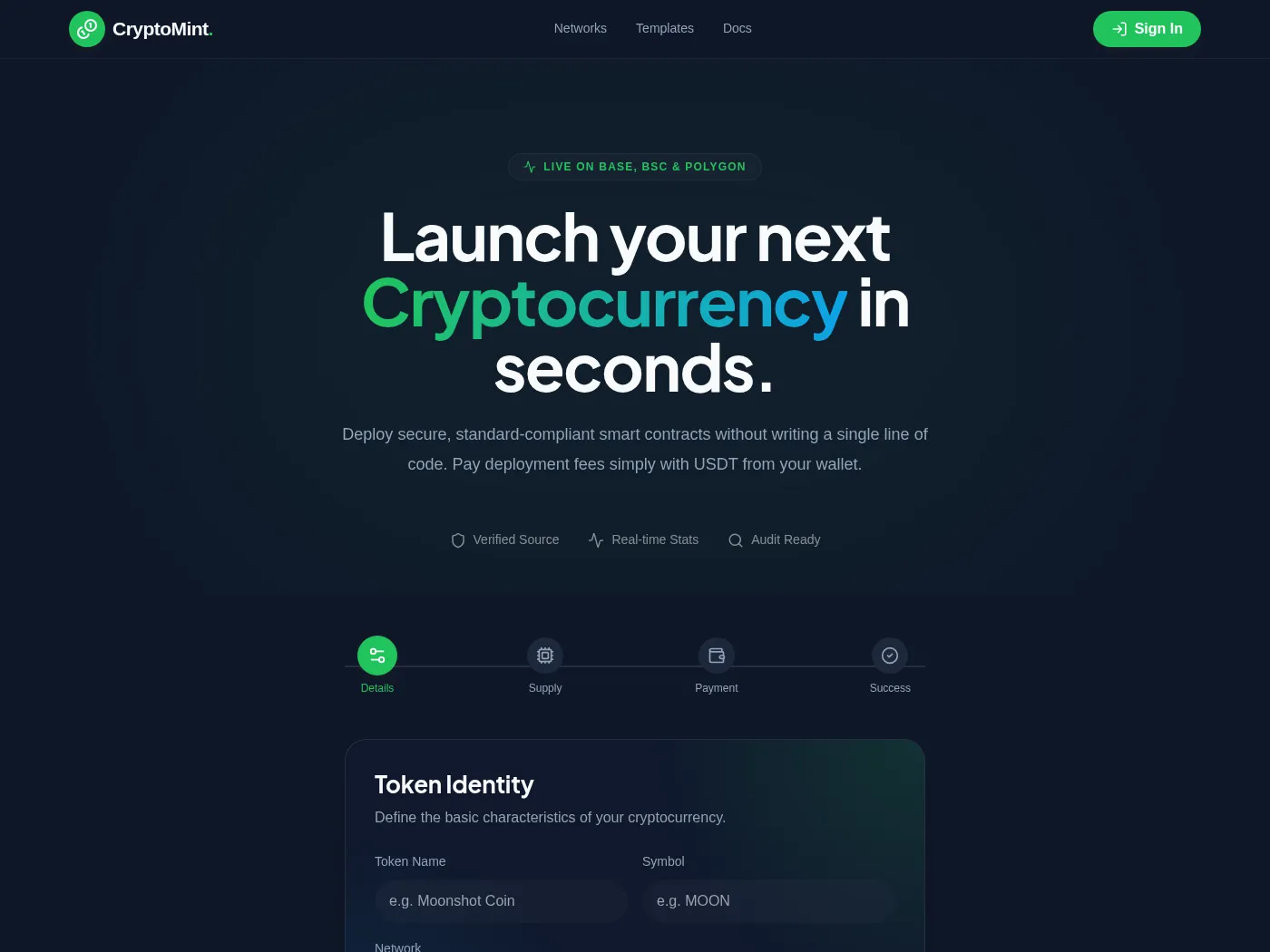 Crypto Minting Tool