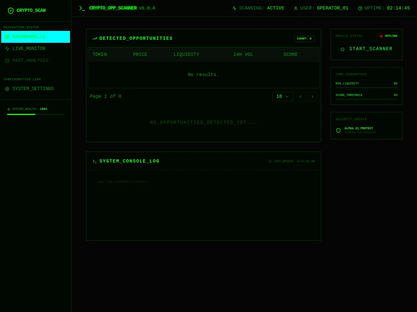 Crypto Opp Scanner