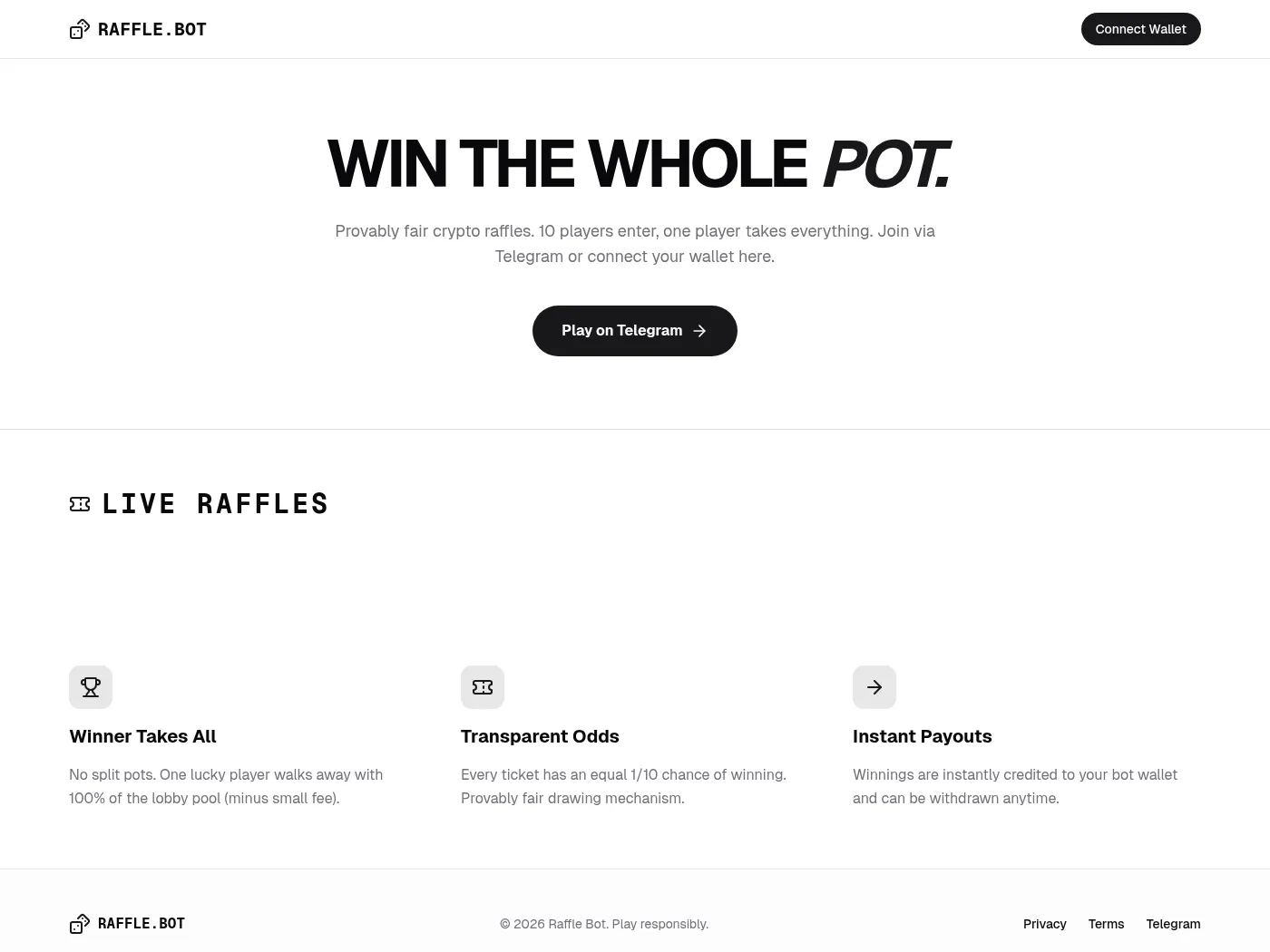 Crypto Raffle Bot