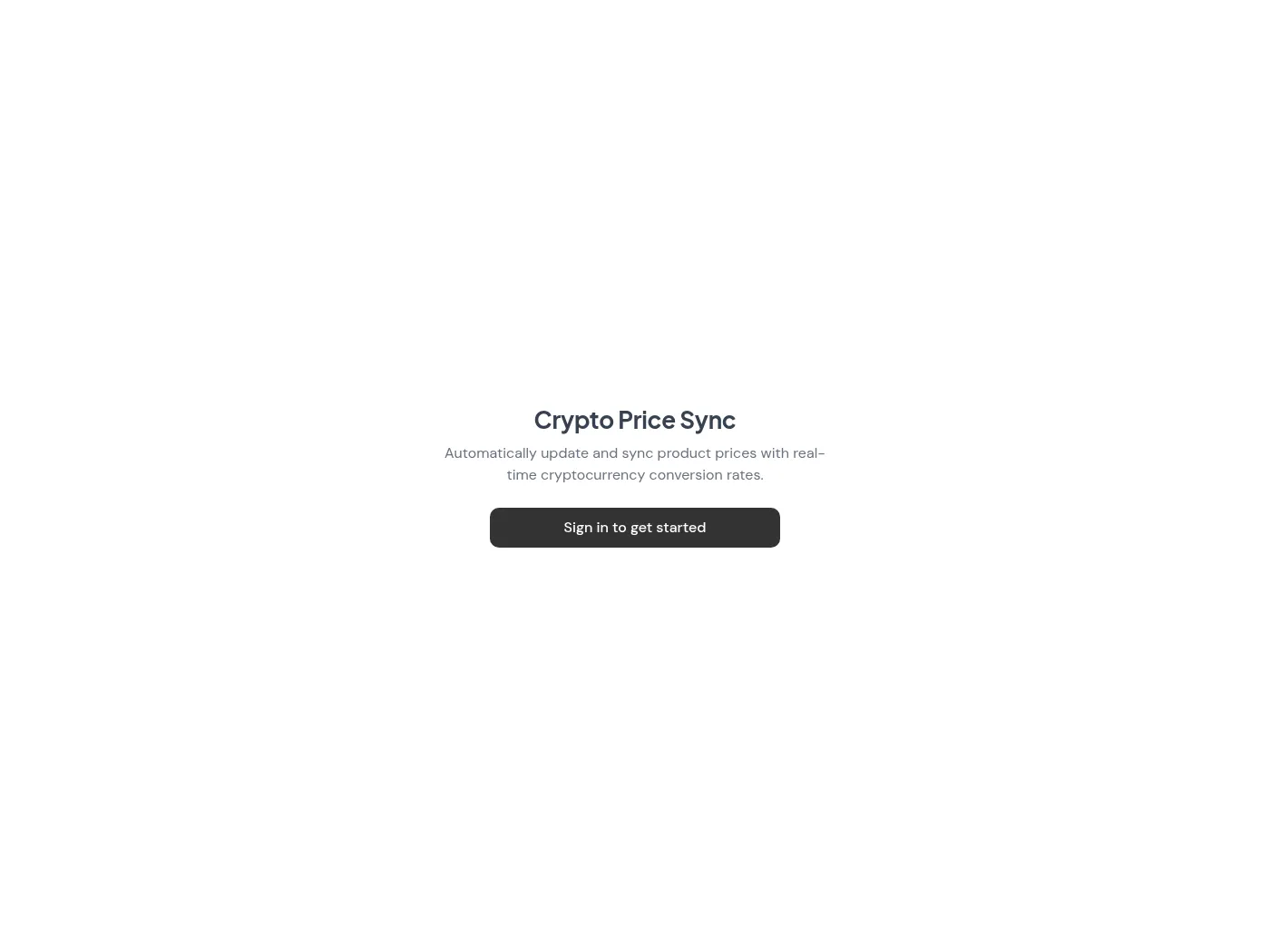 Crypto Price Sync