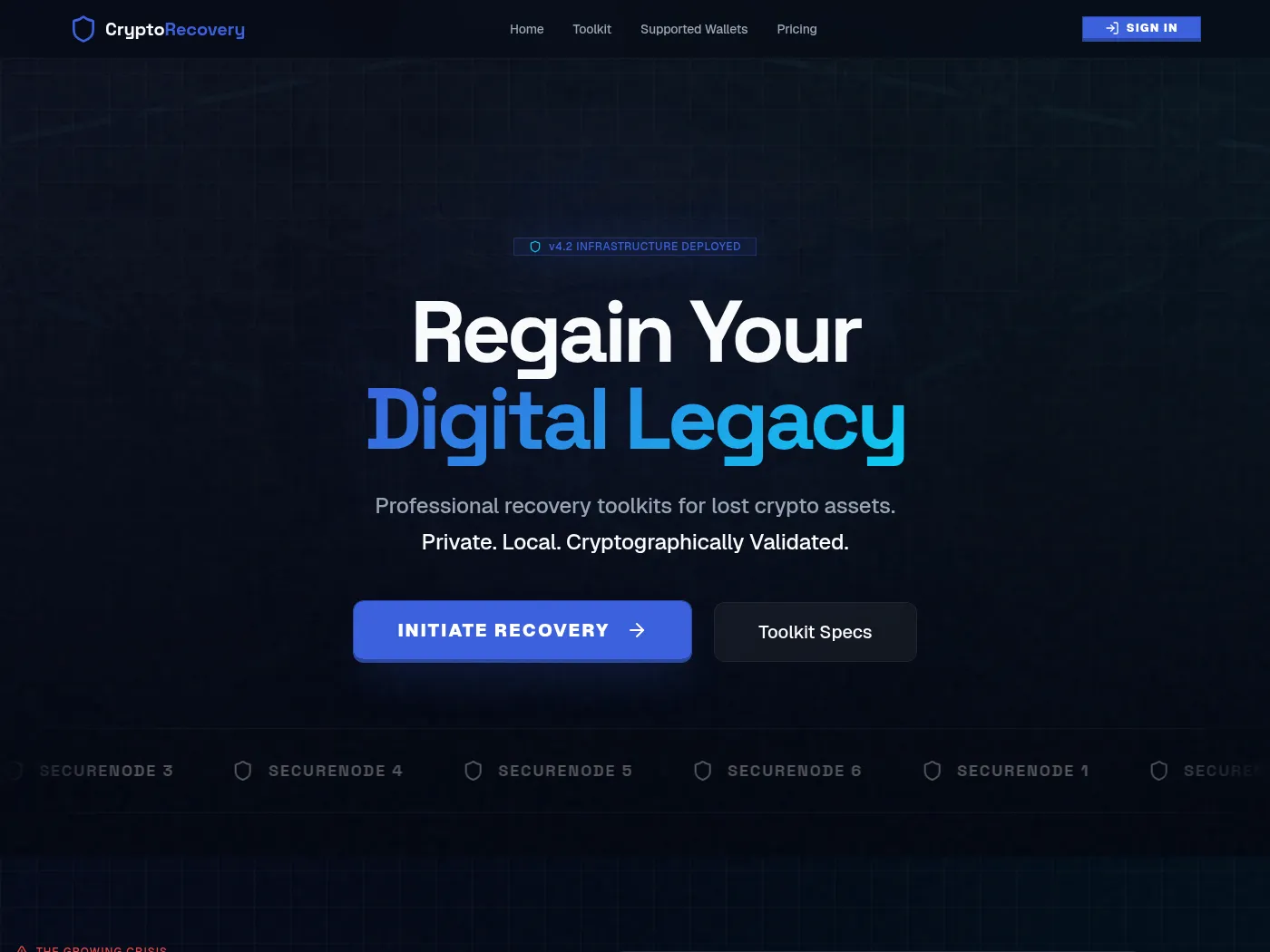 Crypto Recovery Toolkit