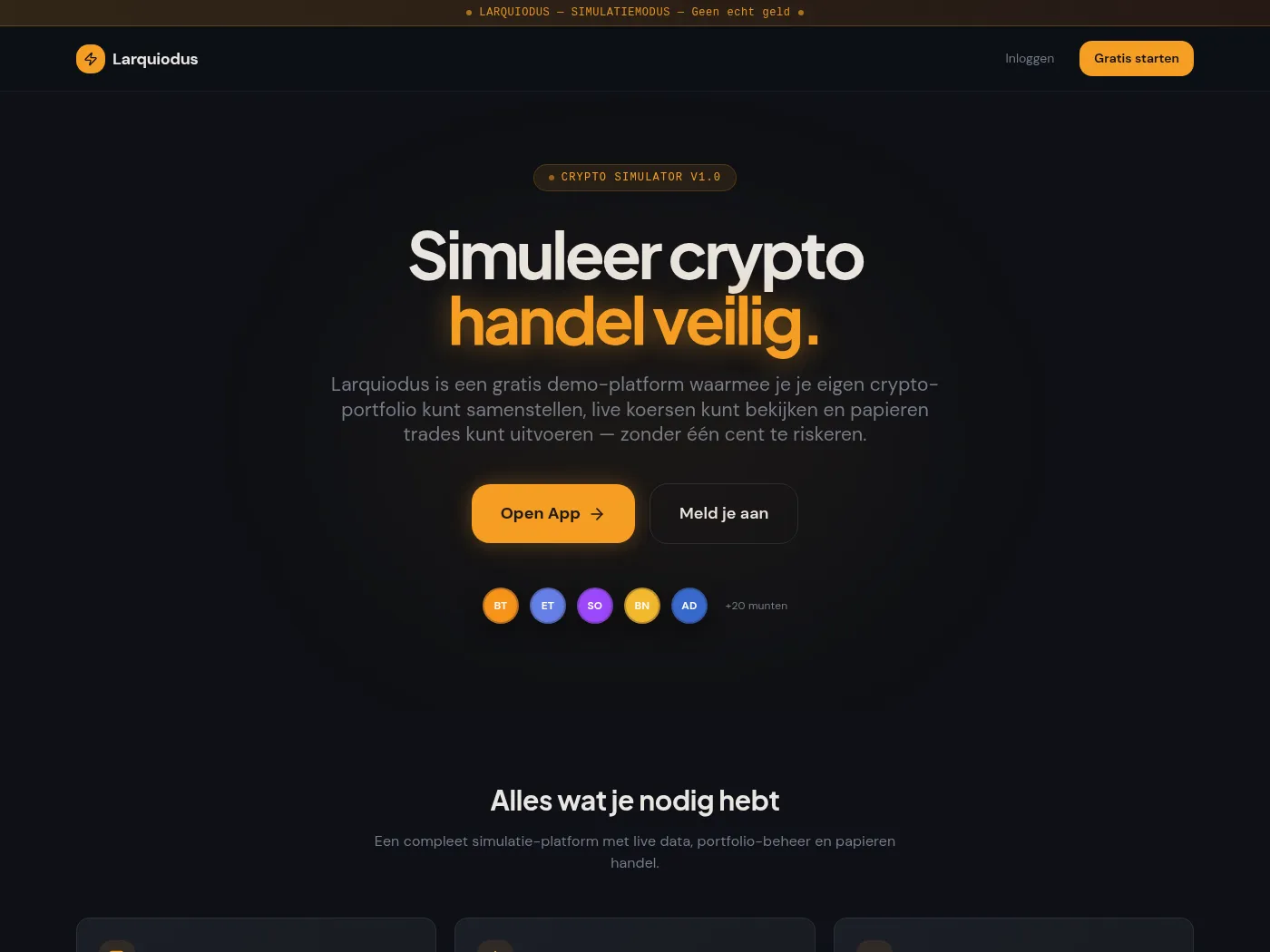 Larquiodus Crypto Simulator