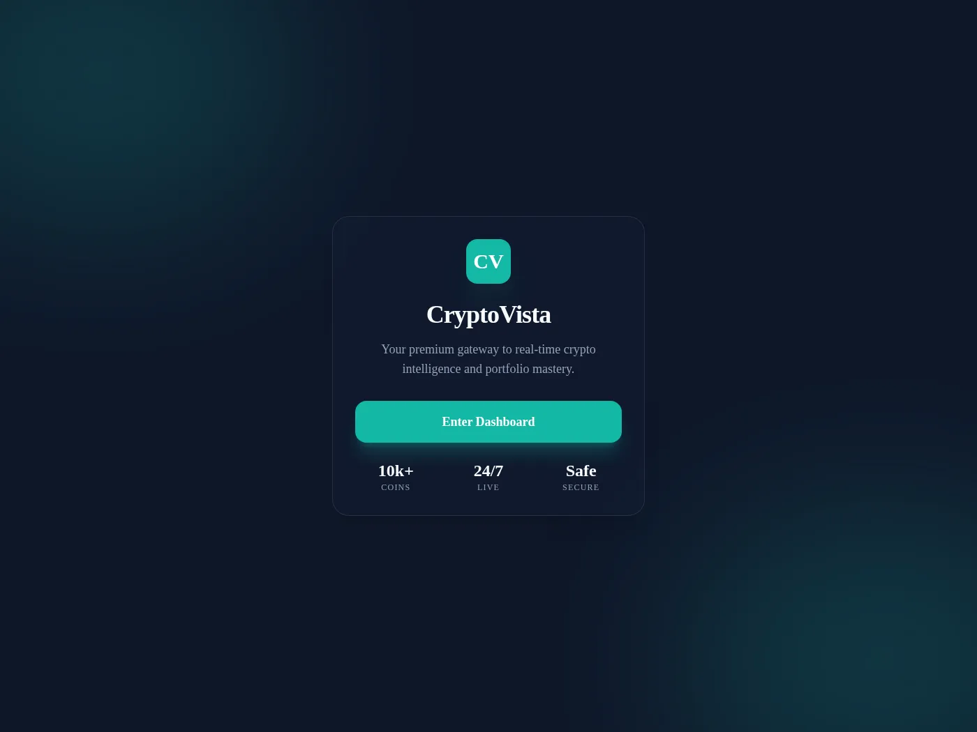 CryptoVista Tracker