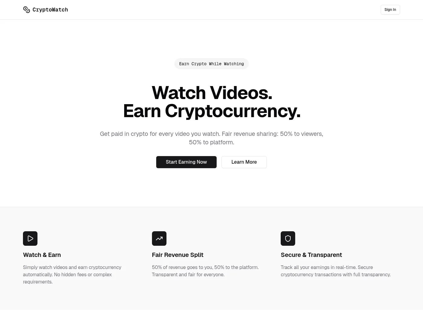 Crypto Video Rewards