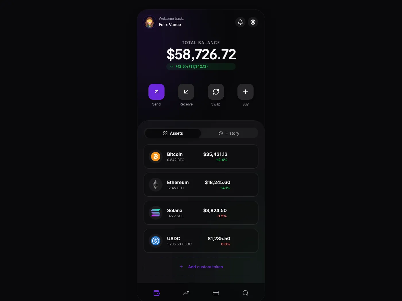 Crypto Wallet Mockup