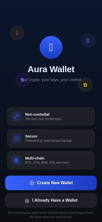 Aura Wallet Mobile