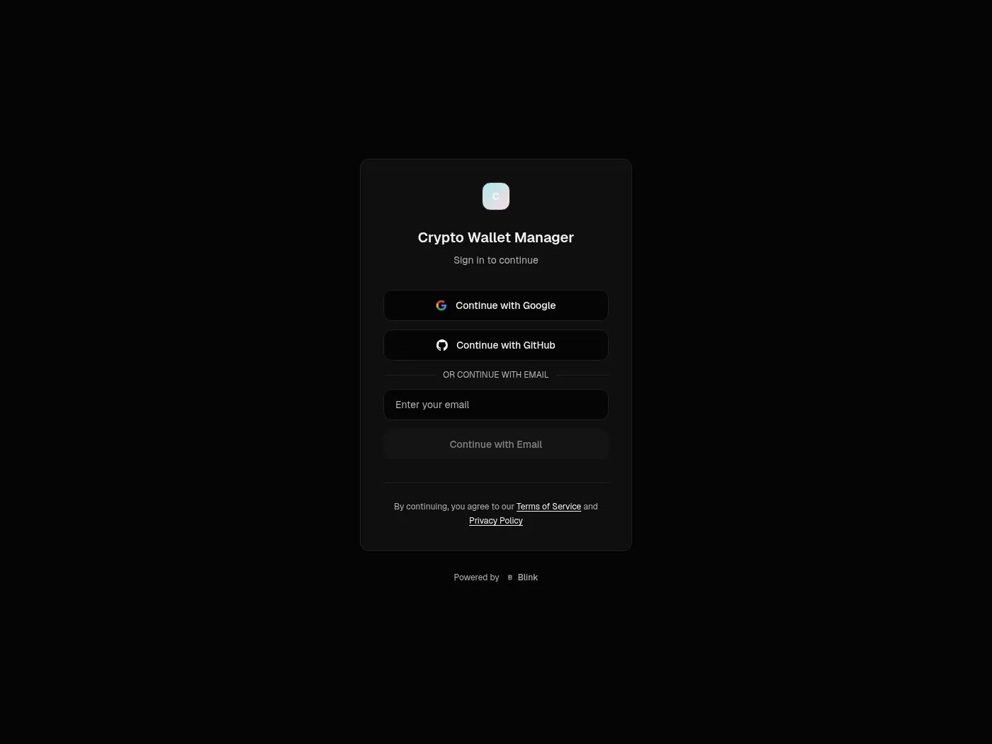 Crypto Wallet Manager