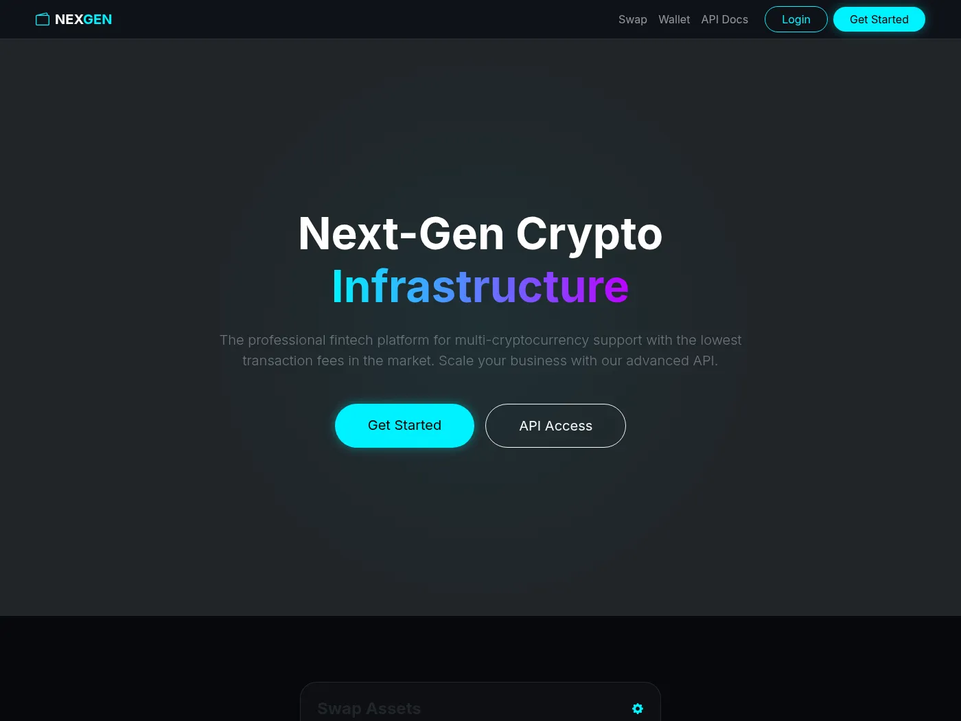 CryptoWallet Web Template