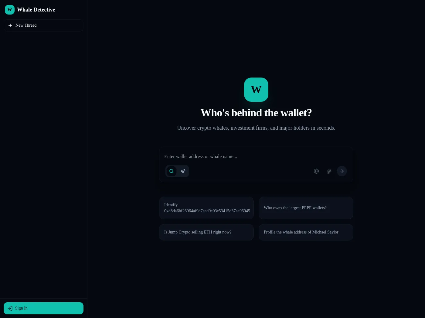 Crypto Whale Detective