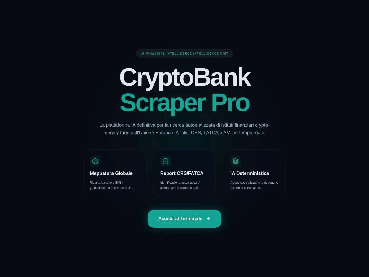 CryptoBank Scraper Pro
