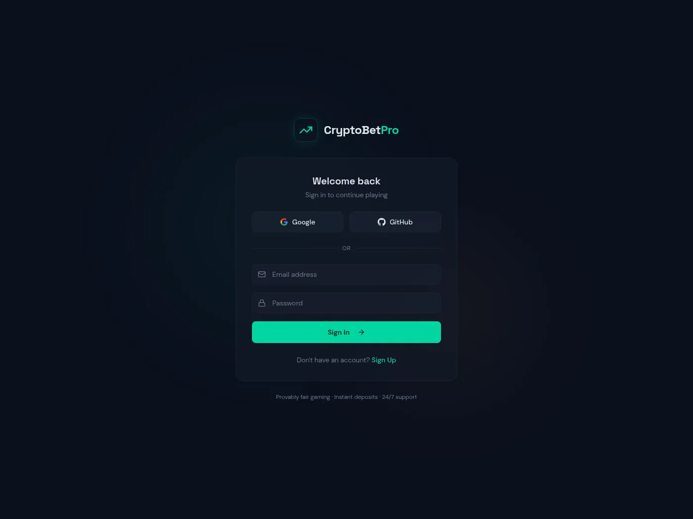 CryptoBet Pro