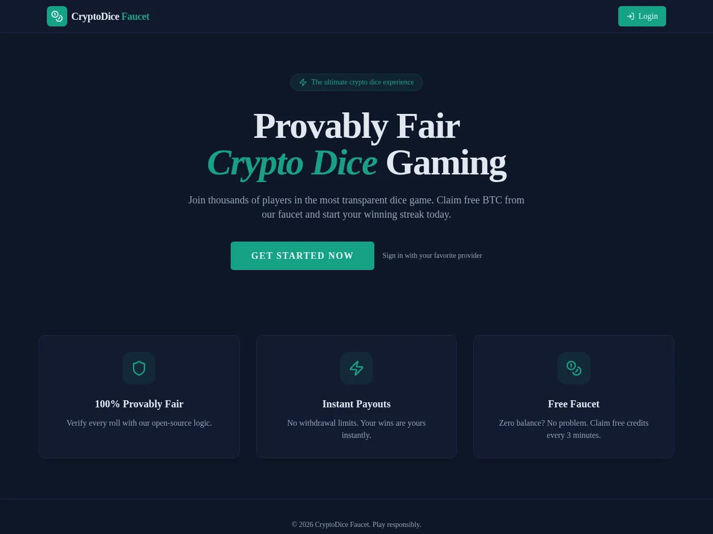 CryptoDice Faucet