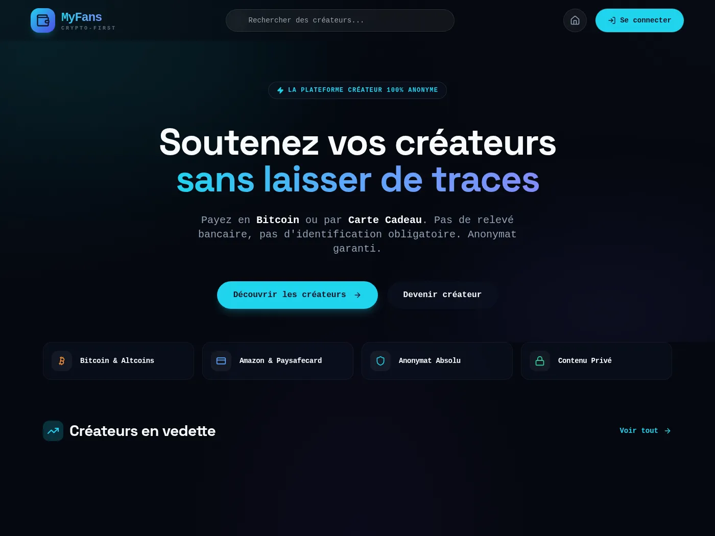 CryptoFans Platform