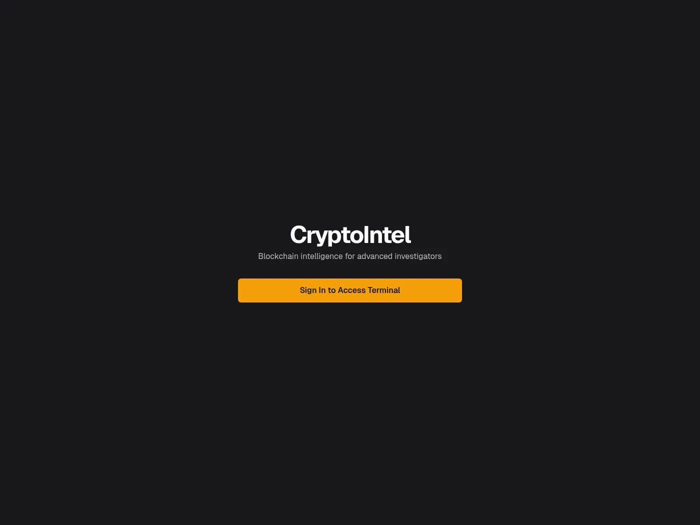 CryptoIntel Dashboard