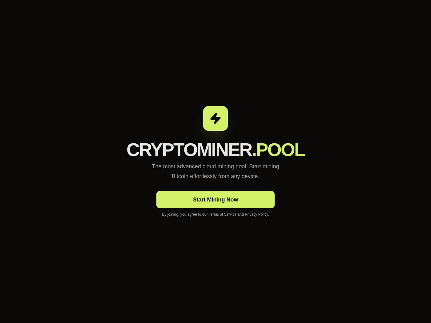 CryptoMiner Pool App