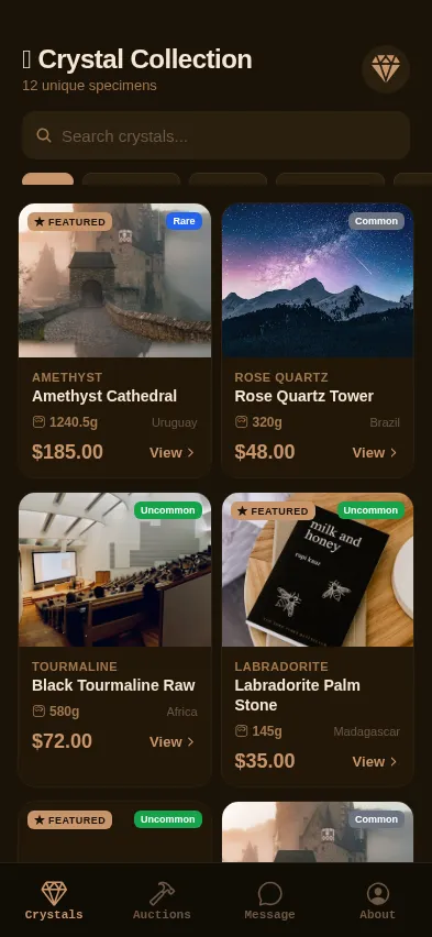 Crystal Auction Hub