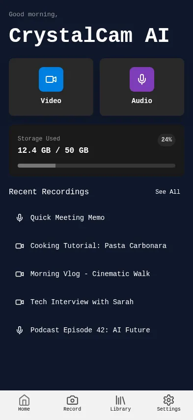 CrystalCam AI Recorder