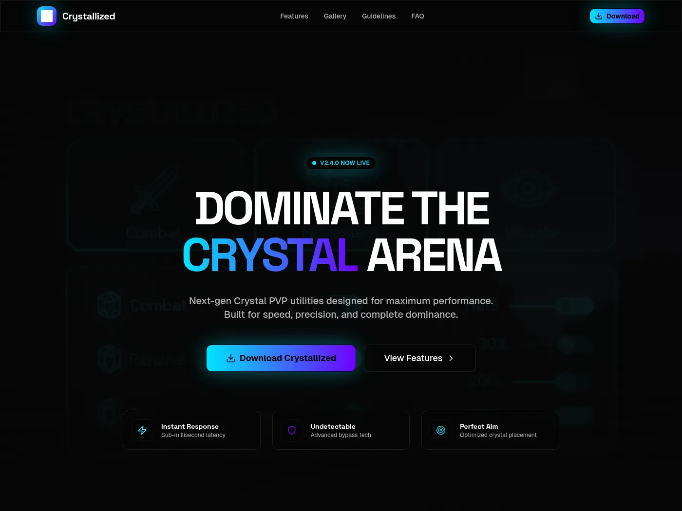 Crystallized Cheats Landing