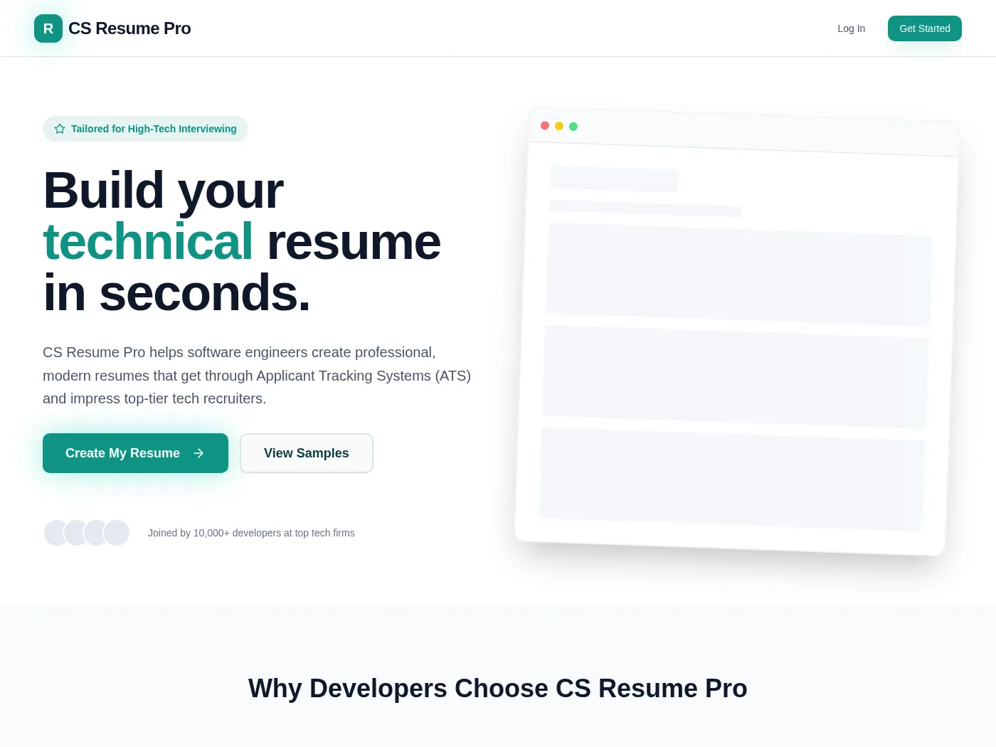 CS Resume Generator
