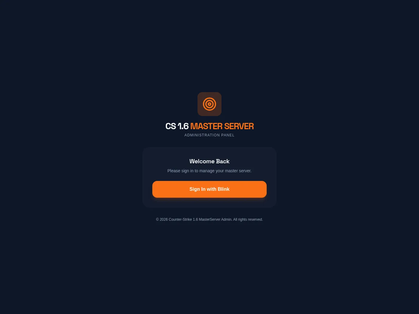 CS 1.6 MasterServer Admin