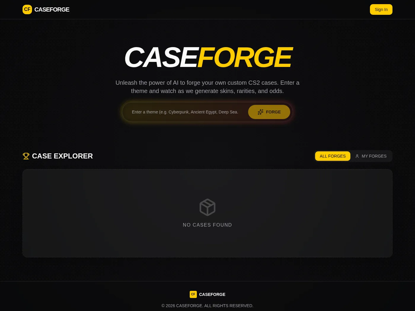 CaseForge CS2 Generator