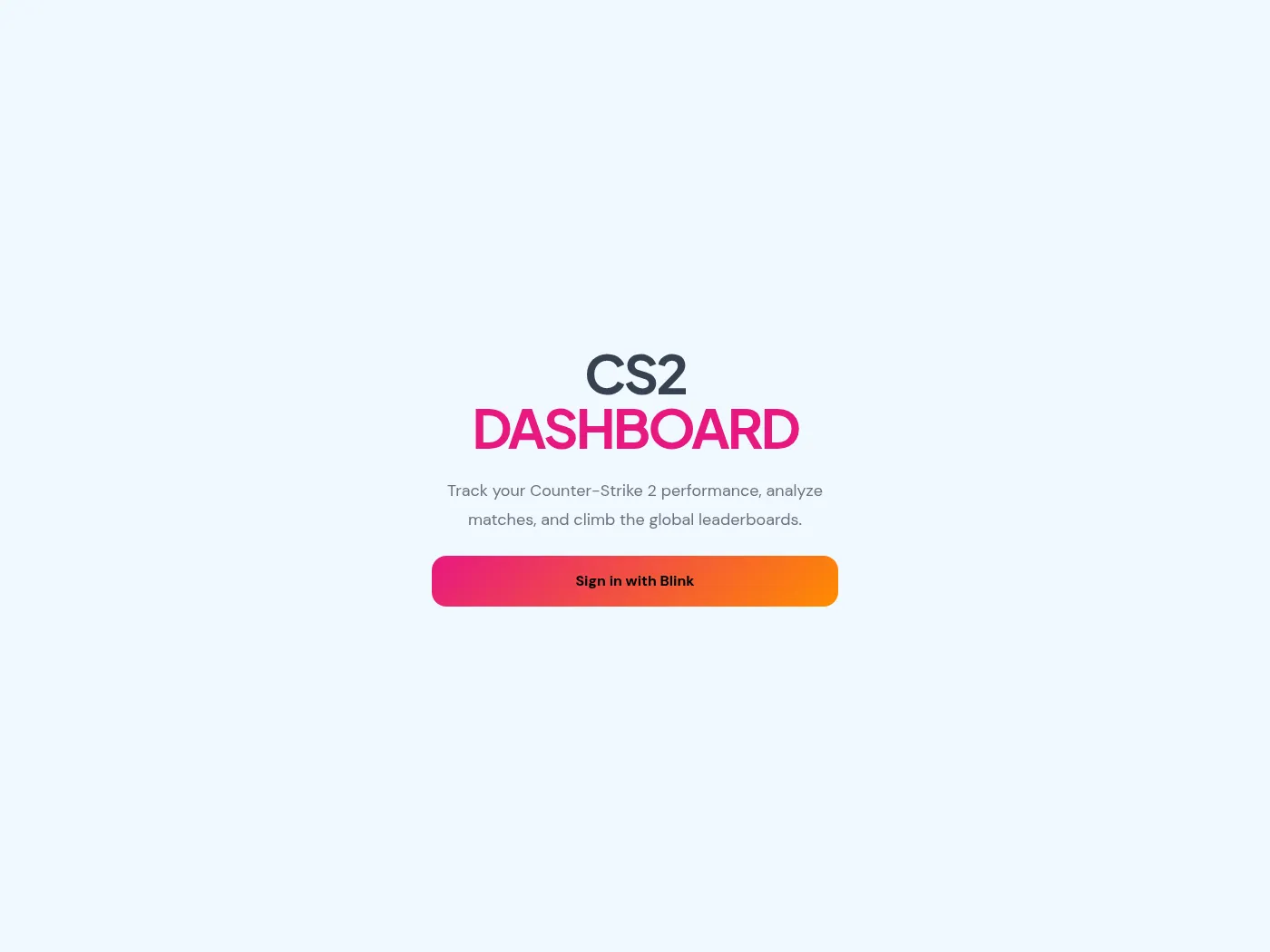 CS2 Dashboard