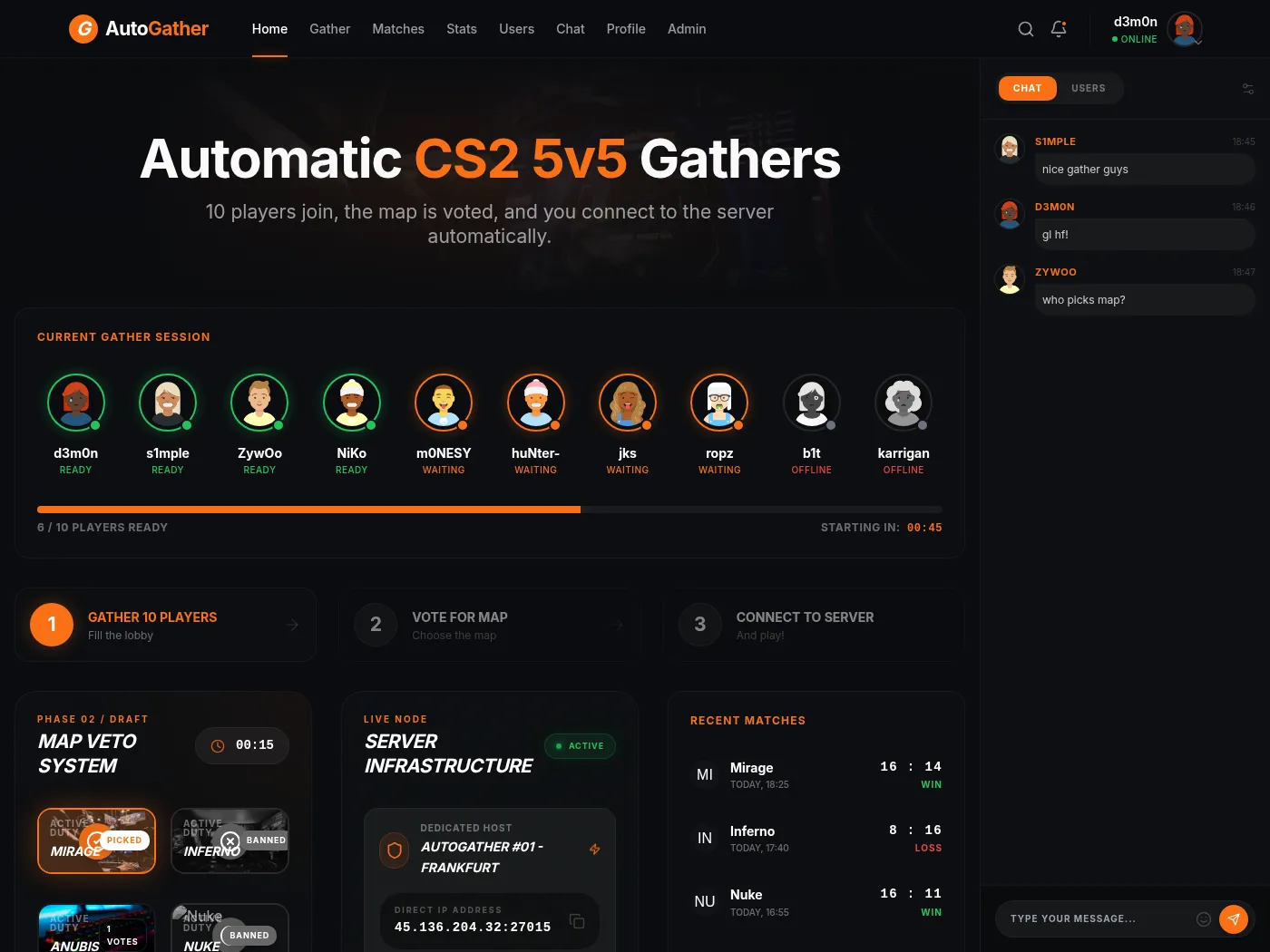 CS2 Auto Gather Site